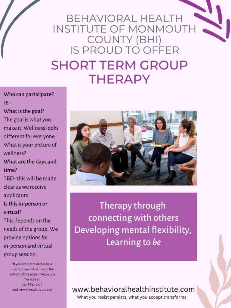 Groups – Behavioral Health Institute of NJ